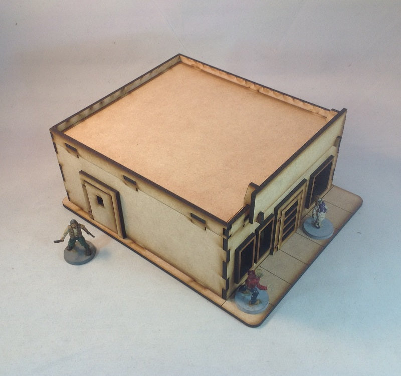 Store Front BC003 28mm Building Terrain | Atomic Laser Cut Designs