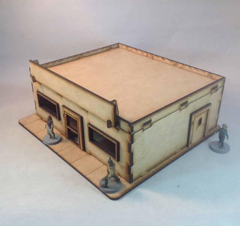 Store Front BC201 28mm Building Terrain | Atomic Laser Cut Designs