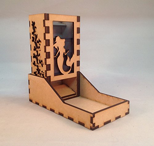 Mermaid Dice Tower v1 | Atomic Laser Cut Designs