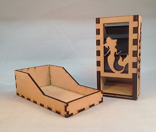Mermaid Dice Tower v1 | Atomic Laser Cut Designs